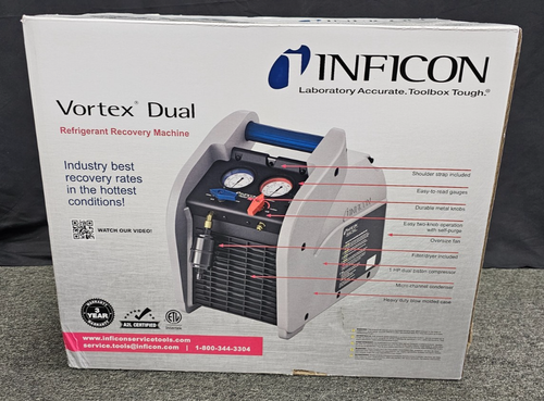 INFICON Vortex Dual 115V 714-202-G1 Refrigerant Recovery Machine | eBay