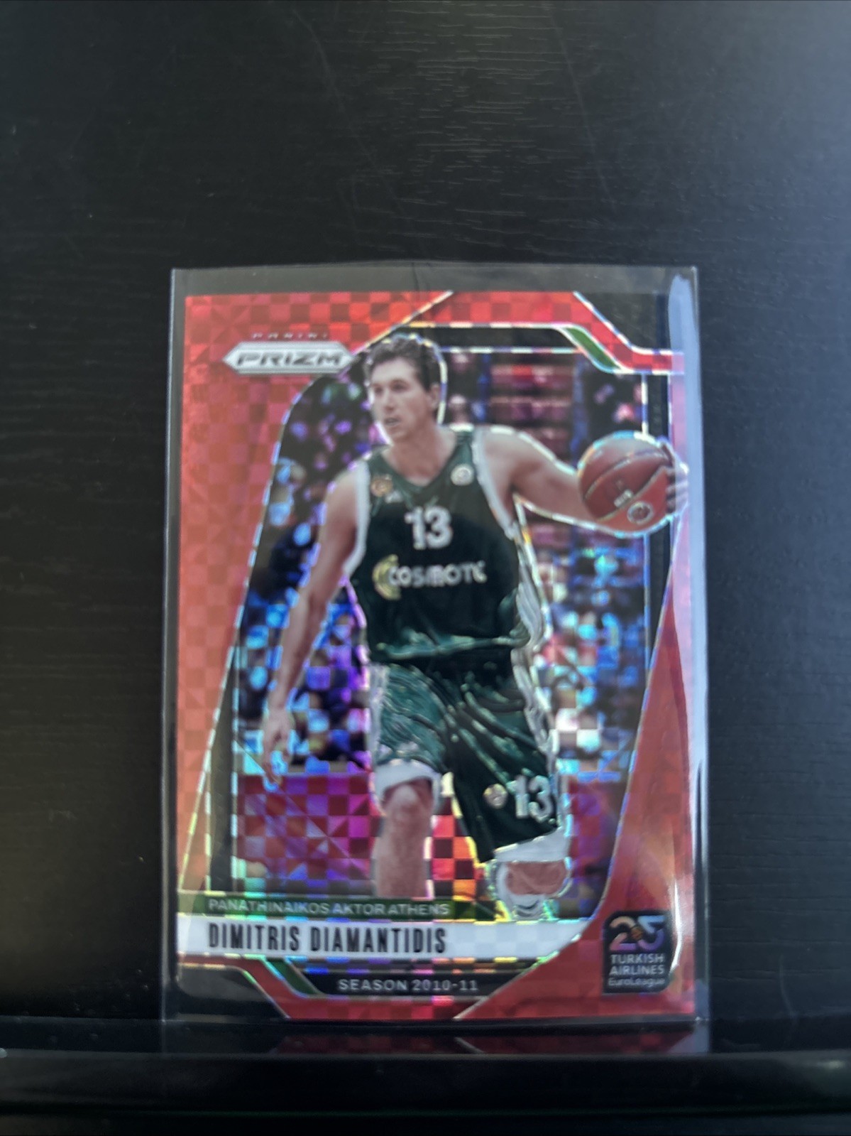 Dimitris Diamantidis 2024 Panini Prizm EuroLeague #101 Red Power Prizms ...