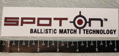 Spot On Nikon Sport Optics Ballistic Match Vinyl Decal Sticker Shot ...