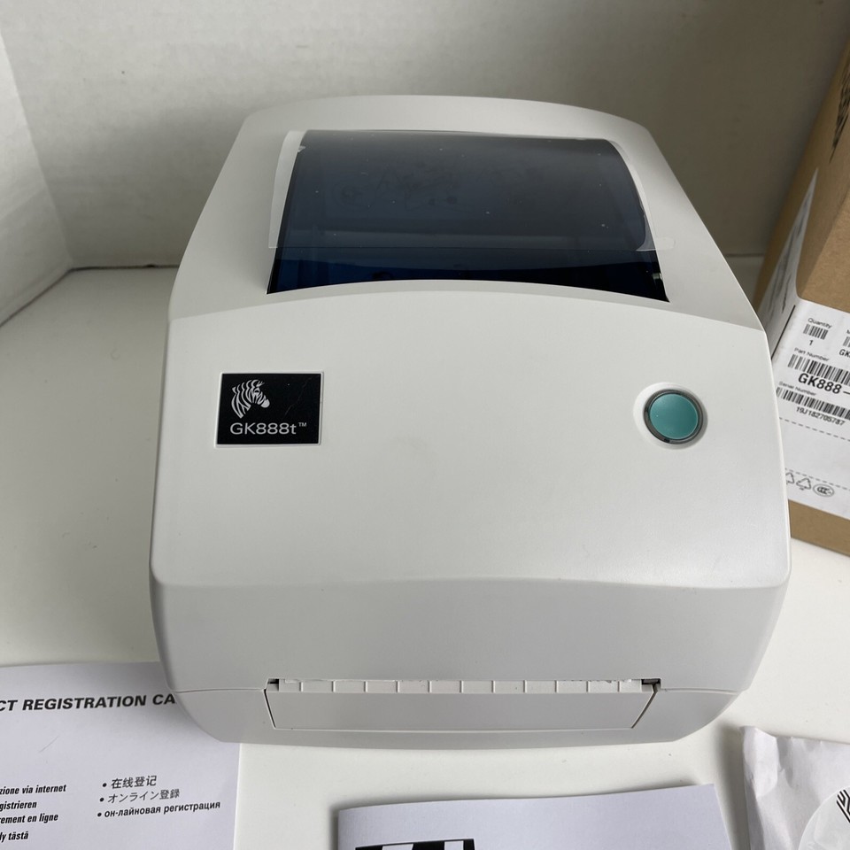 Zebra GK888T Label Thermal Printer USB Same as GC420t TLP2844 ...