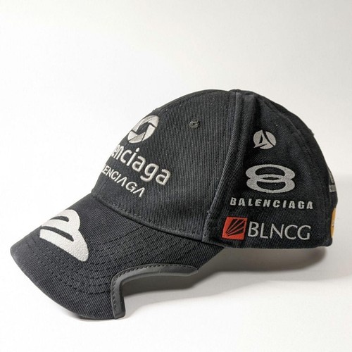 BALENCIAGA Hat Racer Cap - Adjustable Premium Fabric Materials ...