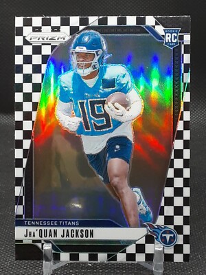 JHA'QUAN JACKSON 2024 PRIZM BLACK & WHITE CHECKERBOARD PRIZM RC TITANS ...