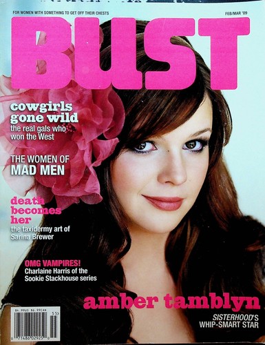 Bust Magazine February 2009 Amber Tamblyn Elizabeth Moss Sarina Brewer ...