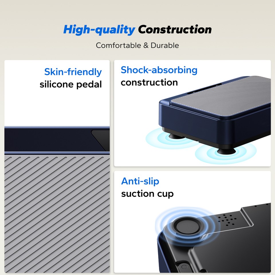 MERACH Vibration Plate Exercise Machine Weight Loss Fitness Platform ...
