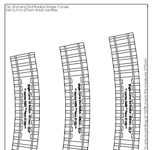 Printable track templates for OO gauge - Hornby - Peco Setrack - PDF ...