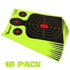 Highwild Silhouette Splatter Paper Target-Splash Effect of Neon Yellow ...
