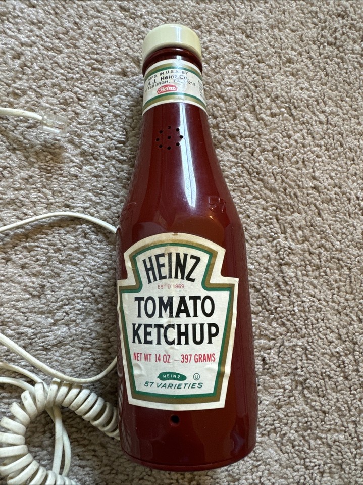 1984 Vintage Retro Heinz 57 Varieties 14 oz Tomato Ketchup landline ...