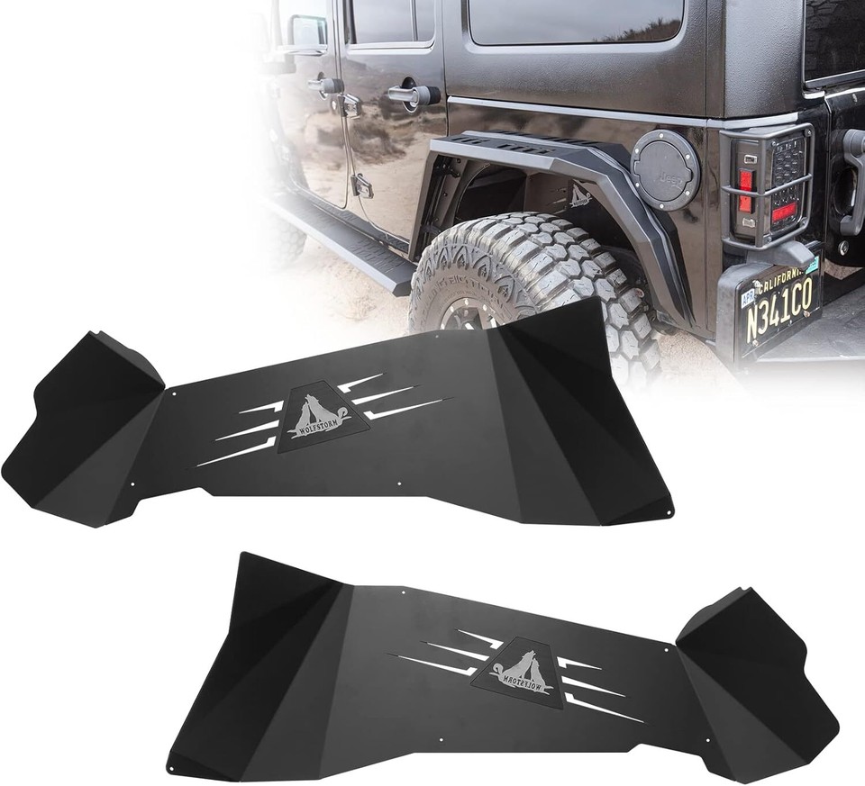 Off-Road Inner Fender Liners/Fender Flares For 2007-2018 Jeep Wrangler ...