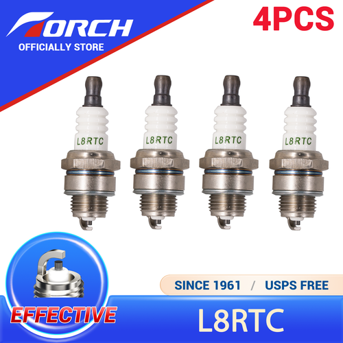4X Genuine Small TORCH Spark Plug L8RTC Repalce for NGK 2218/BPMR8Y ...