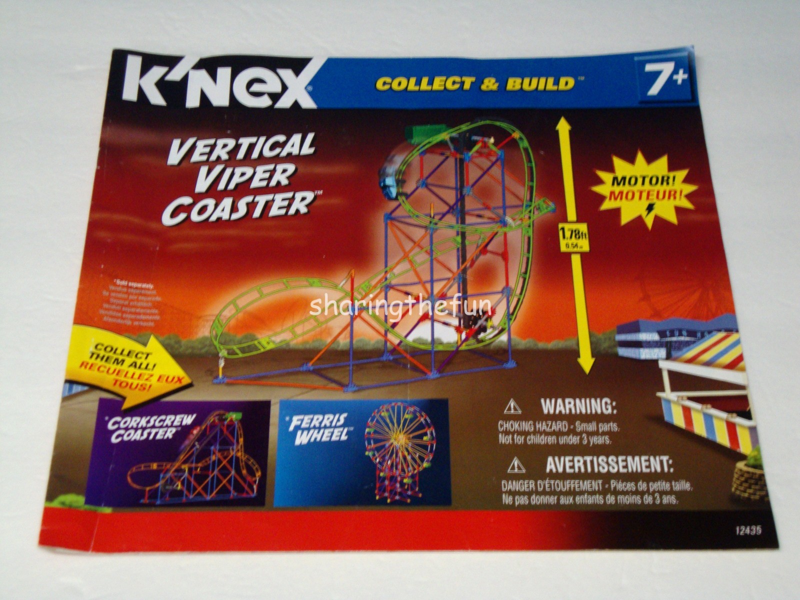 KNEX INSTRUCTION MANUAL ONLY #12435 Vertical Viper Coaster Collect ...