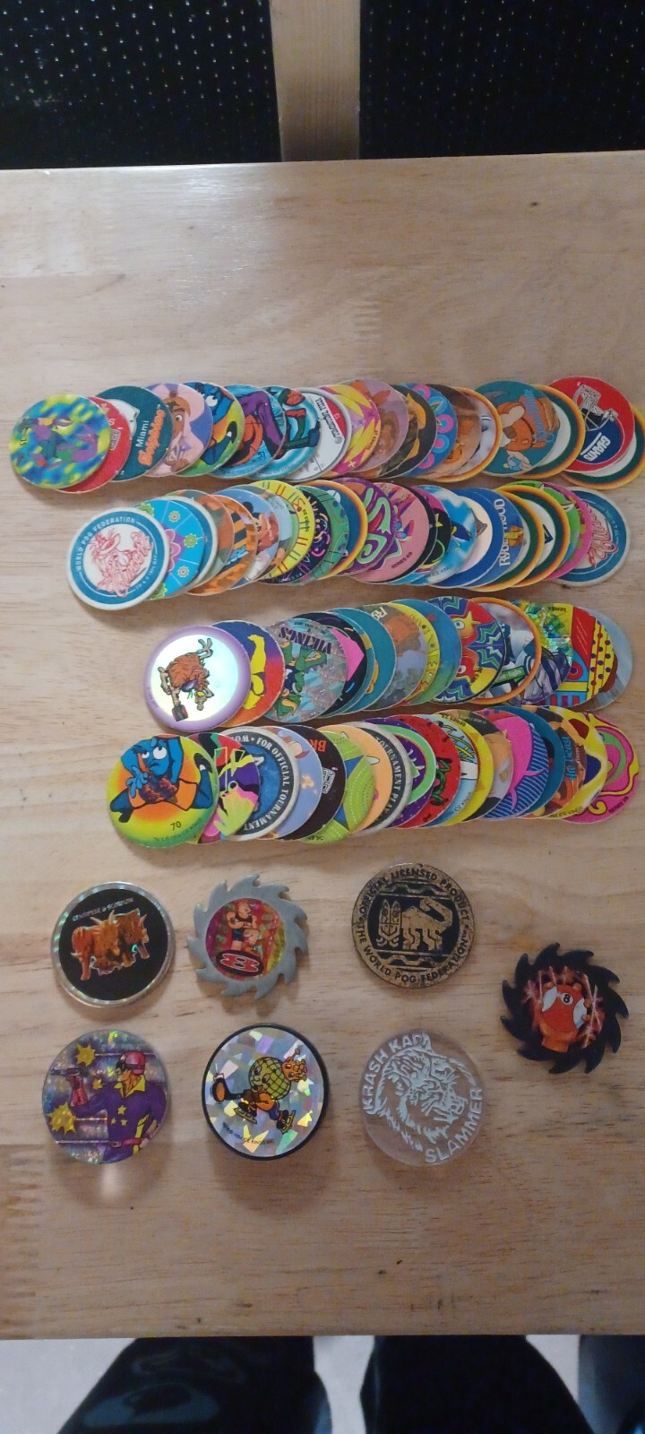 Over 75 POG Brand Mixed Lot of Pogs And Slammers The World Federation ...