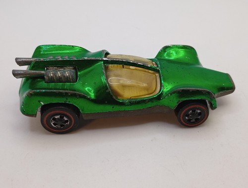 VTG. 1969 Hot Wheels Redlines Mantis Spectraflame Green 1:64 Diecast ...