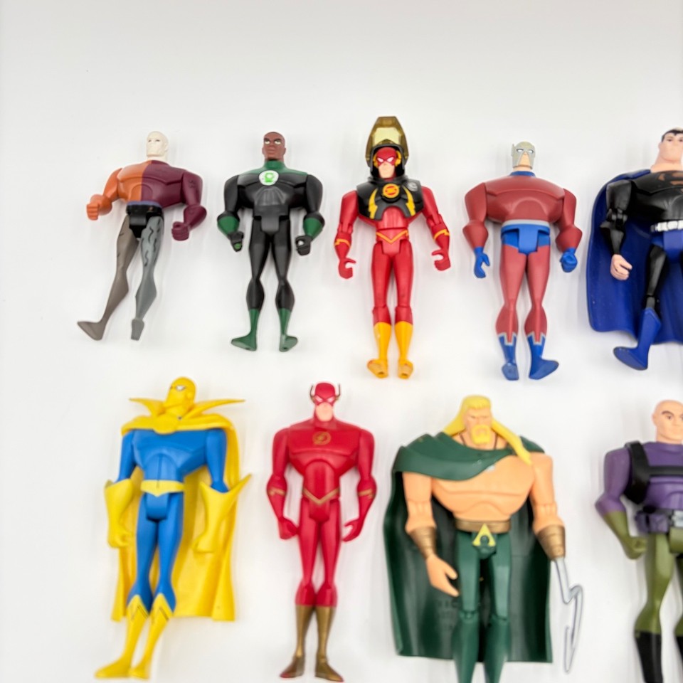 DC Justice League Unlimited 19 Figure Lot Mattel 2003–2008 JLU DCU ...