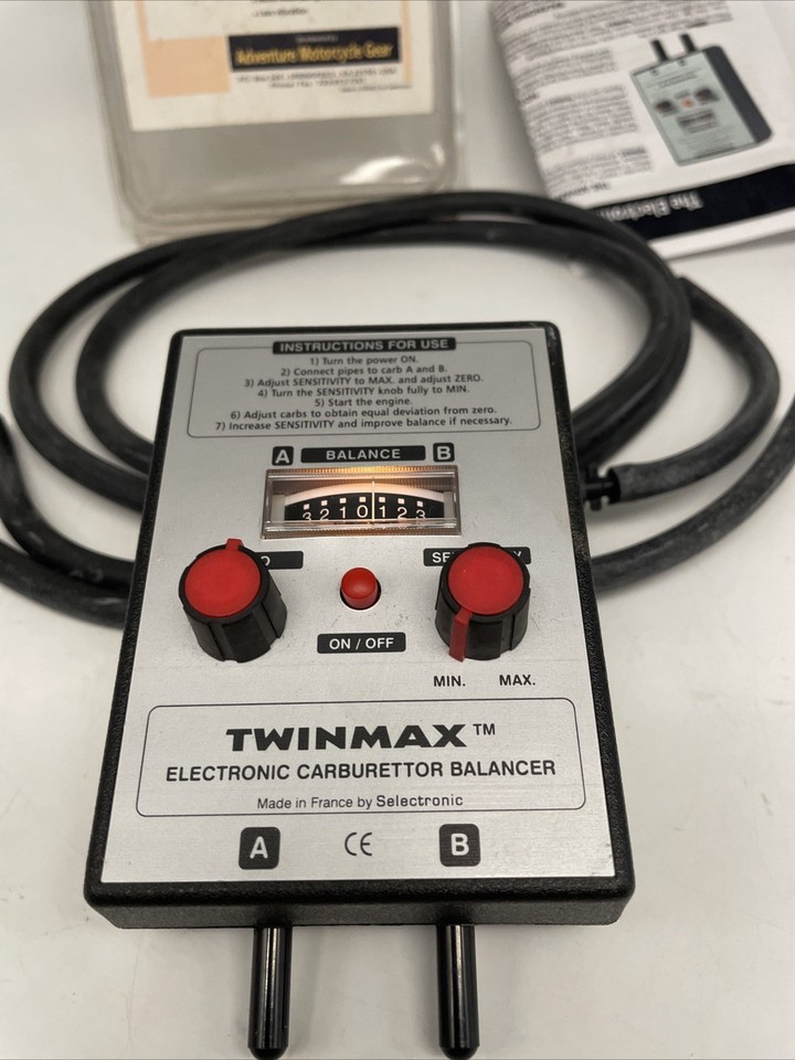 TWINMAX Electronic Carburetor Balancer Synchronize Motorcycle ...