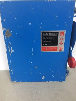 CUTLER HAMMER DH461UDK 30 AMP 600 VOLTS 4-POLE FUSIBLE NEMA-12 ...