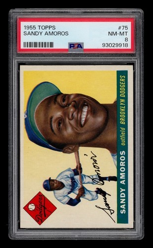 1955 Topps Set-Break # 75 Sandy Amoros PSA 8 NM-MT | eBay