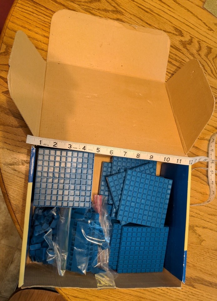 Learning Resources Plastic Base Ten Starter Set missing book All Pieces ...