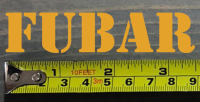 FUBAR Sticker Decal 3.5" Ammo Can Box Label Yellow Ammunition Case 45 ...