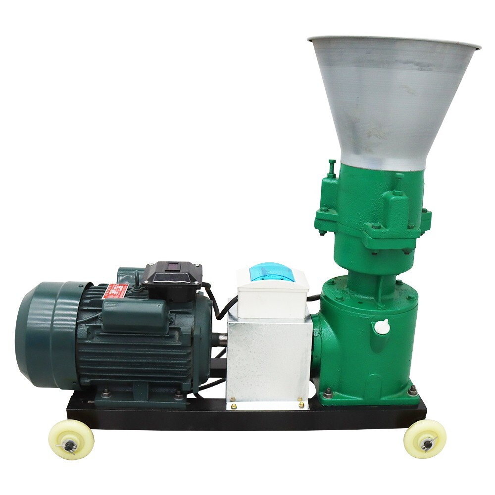 10mm Disc Farm Livestoc Feed Pellet Mill Machine Pelletizer 3 Rollers ...