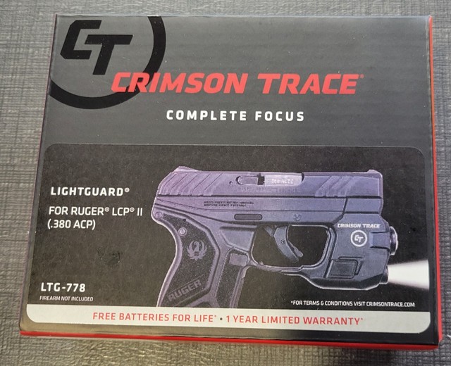 Crimson Trace LTG778 Lightguard White LED 100 Lumens Fits Ruger Lcpii ...