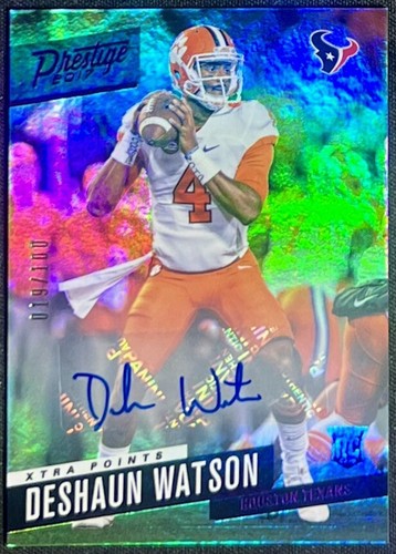 Deshaun Watson 2017 Panini Prestige Auto Rookie Card #/100 Browns ...