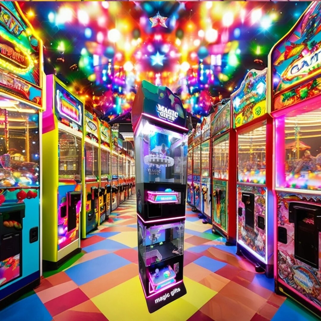 Mini Rotating Spinning 20 Clip Prize Skill Redemption Claw Machine ...