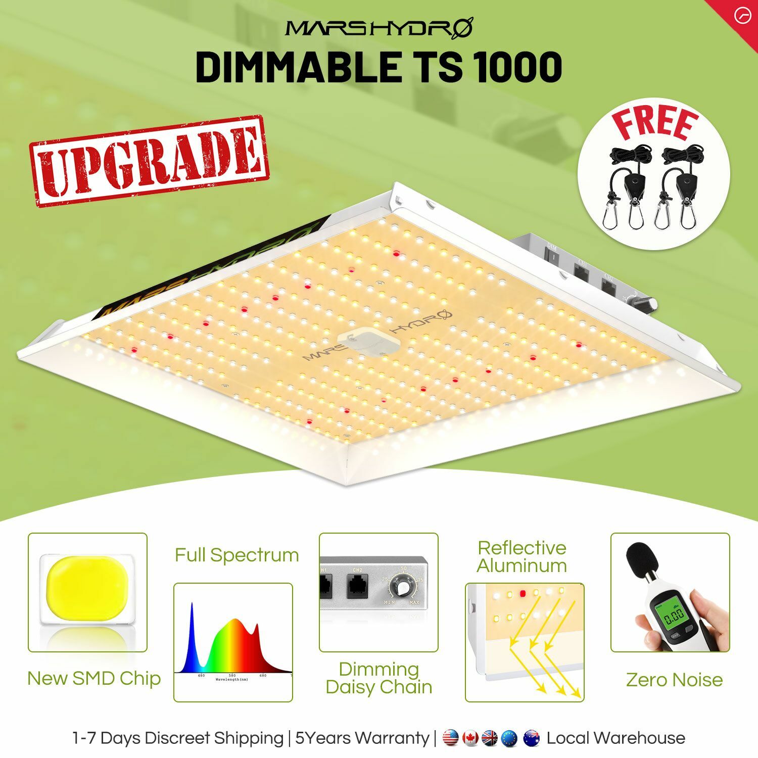 Mars Hydro TS 600W 1000W 2000W 3000W LED Grow Light Full Spectrum for ...