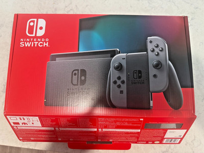 ⚡ Nintendo Switch Gray Joy-Cons Console + 3 Games + Accessory Bundle | eBay