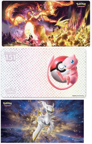Pokemon TCG Playmats *New* LOT x 3 - CHARIZARD VMAX UPC / Mew 151 ...