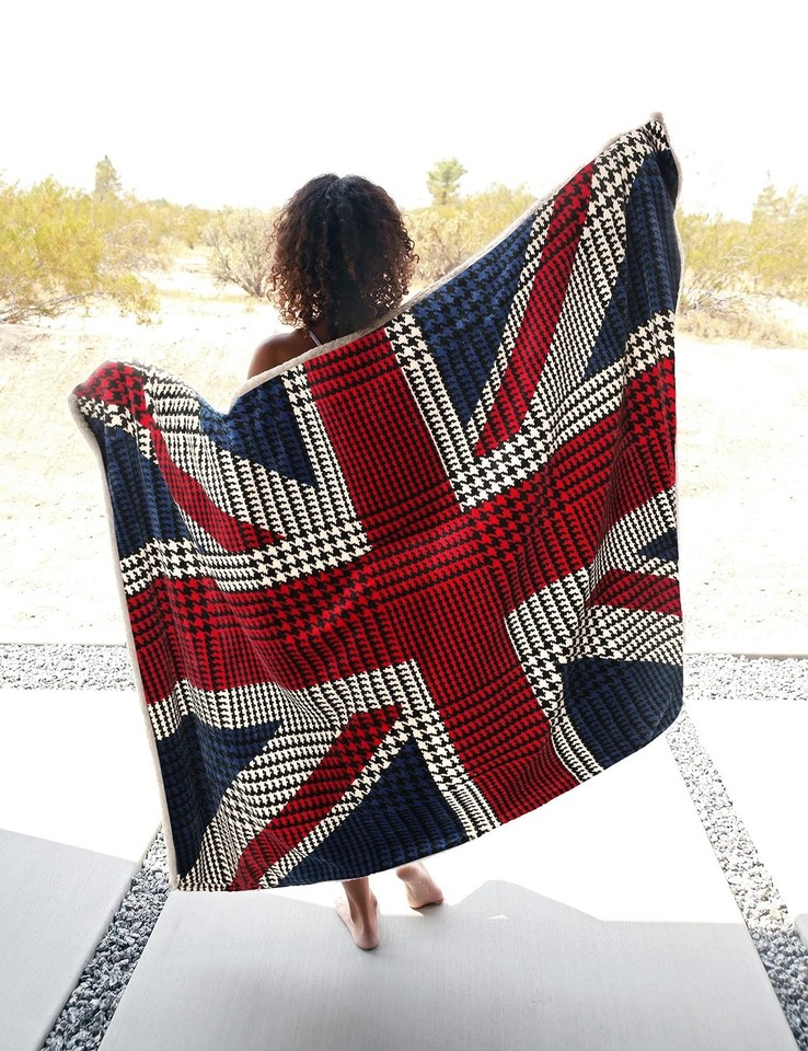 Union Jack Blanket British Flag Throw Blanket England UK Gifts Soft ...