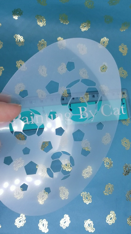 Football STENCIL soccer ball splat facepaint cakedecor bodyart craft ...
