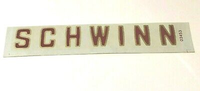 Schwinn Bike Original Decal, Quality Chicago, Schwinn Dealer, Red Gold ...