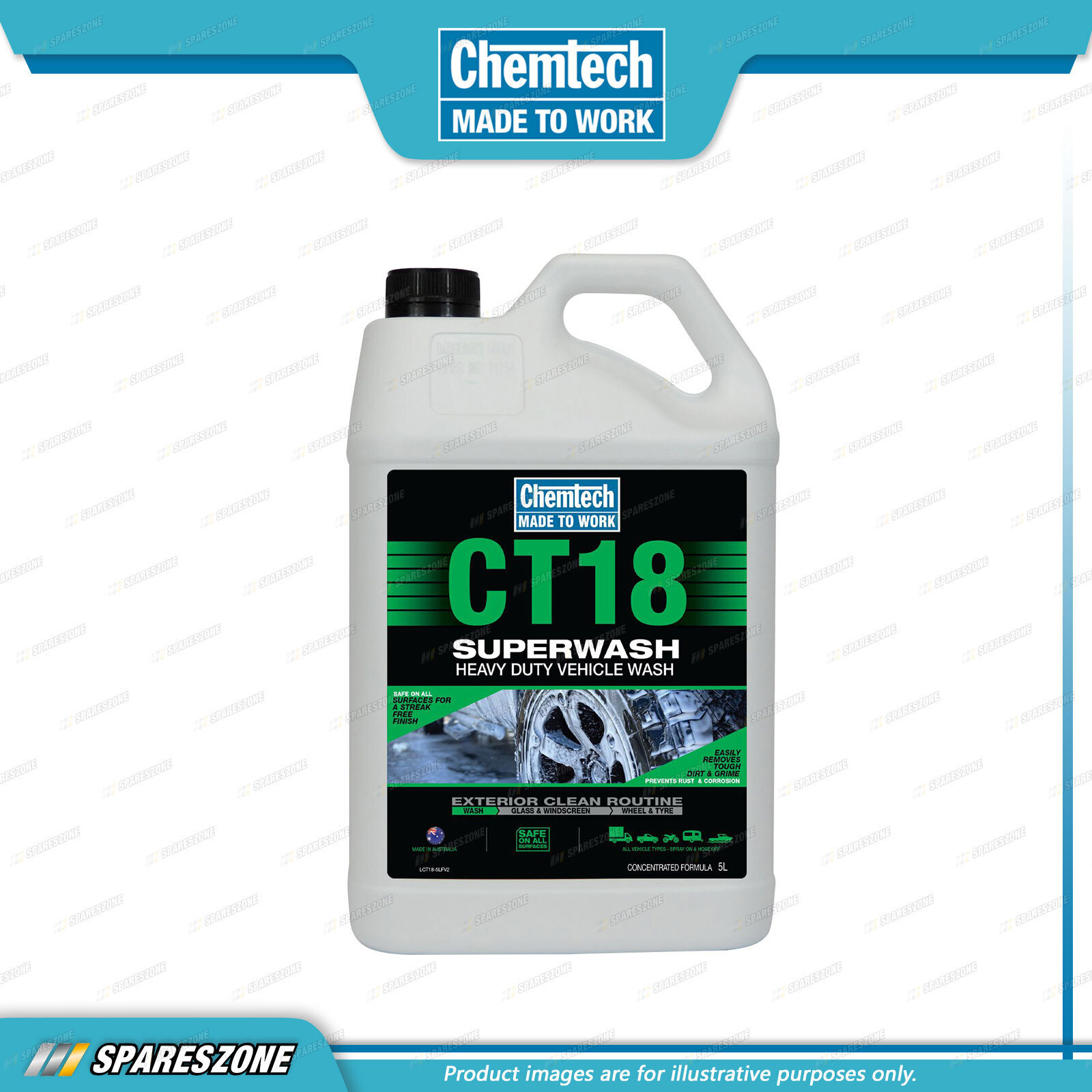 Chemtech Superwash 5 Litre Powerful All-Purpose Cleaner and Degreaser ...