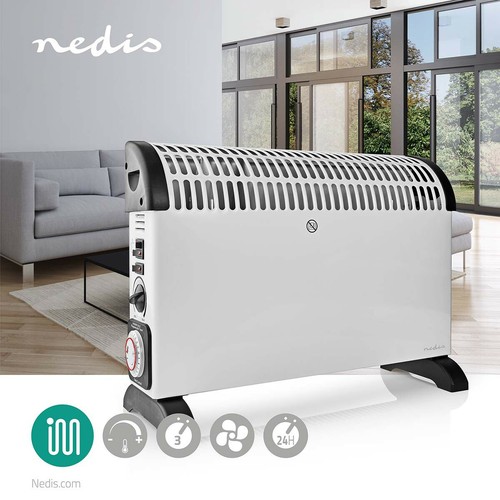 Elektroheizer mit Gebläse/ Zeitschaltuhr Heizlüfter Radiator Konvektor ...
