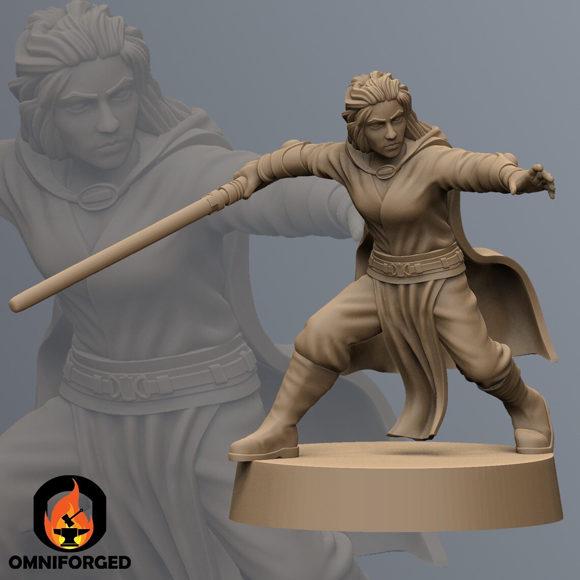 Star Wars Legion Jedi Nomi Sunrider Miniature 3D Printed Resin Mini ...