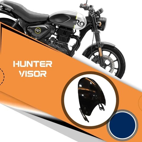 "FRONT VISOR, BLACK" FIT FOR ROYAL ENFIELD HUNTER 350 | eBay