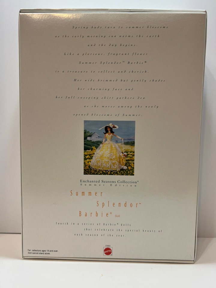 Vintage Summer Splendor Barbie 1996 Enchanted Seasons Collection VNRFB ...