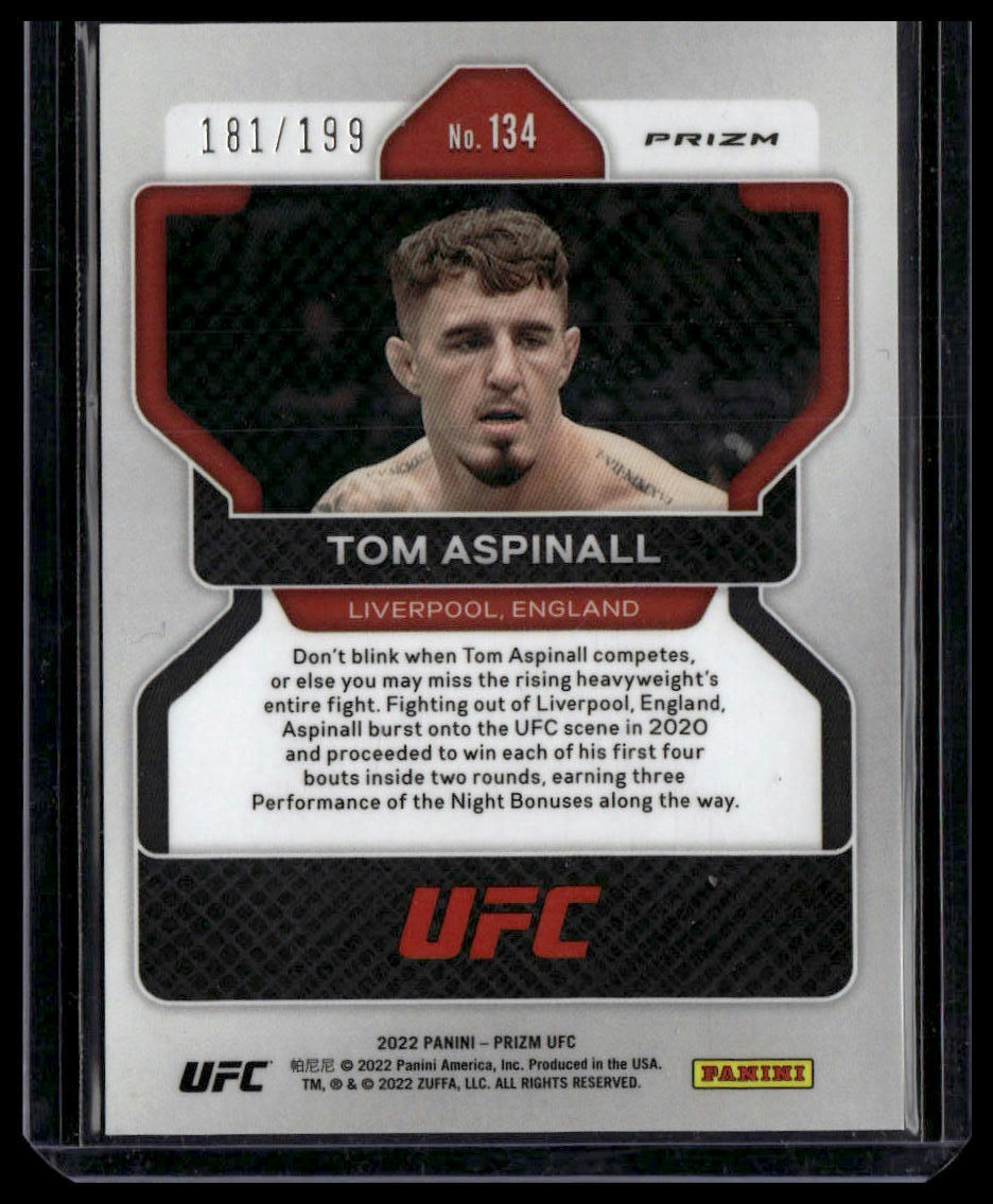 2022 Panini Prizm UFC - Blue Prizm #134 Tom Aspinall /199 (RC) for sale ...