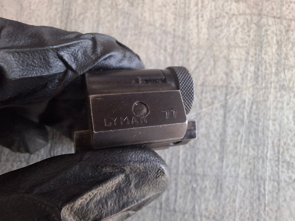 VINTAGE LYMAN RIFLE SIGHT 77 FRONT GLOBE SIGHT w/ Insert | eBay