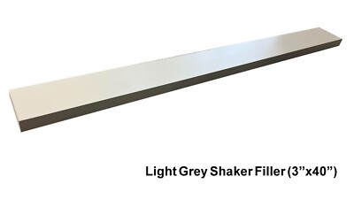 New Light grey Shaker CABINETS FILLER (3" X 40") LGS-WF340 | eBay