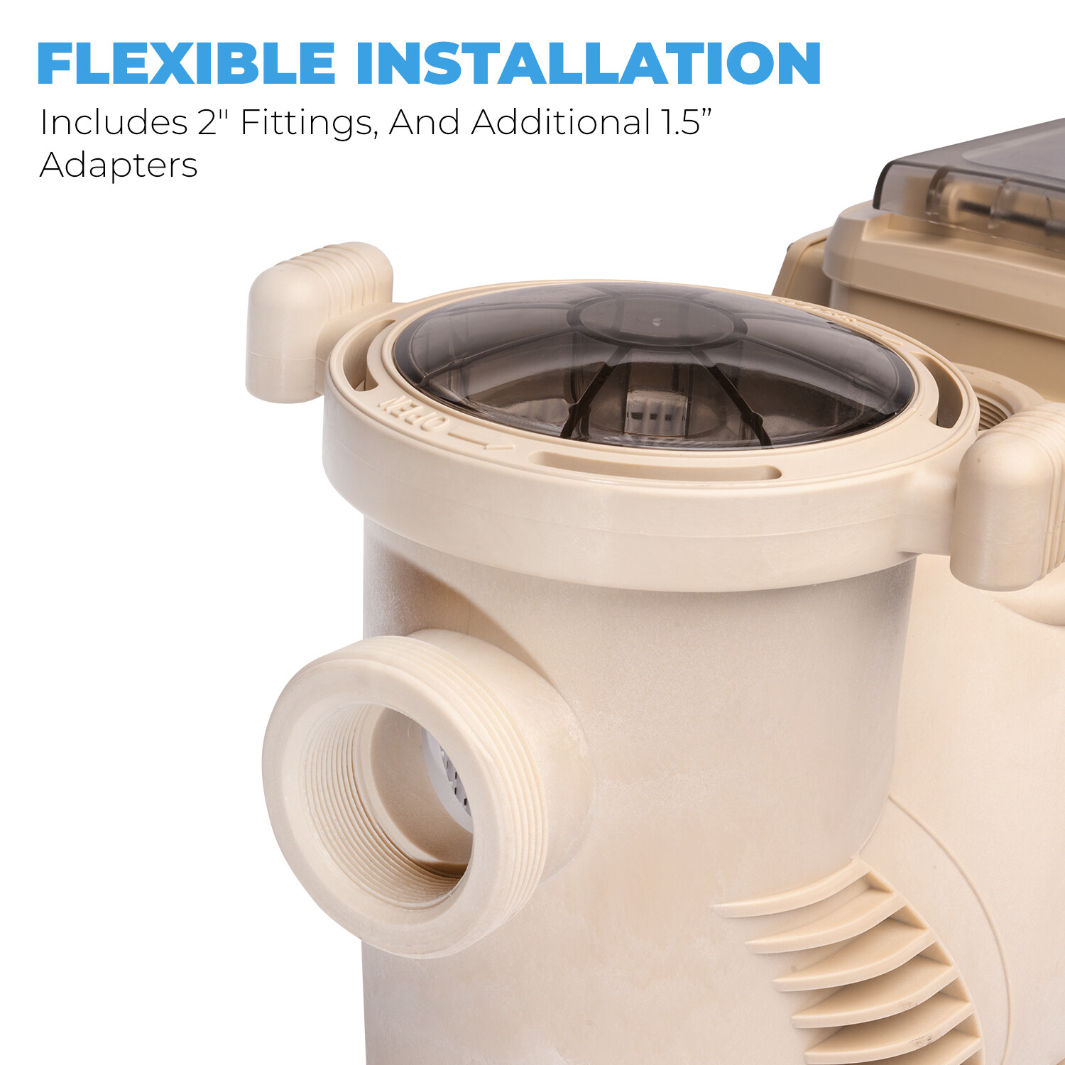 XtremepowerUS 2.2HP Swimming Pool Pump In/Above Ground w/ Strainer ...