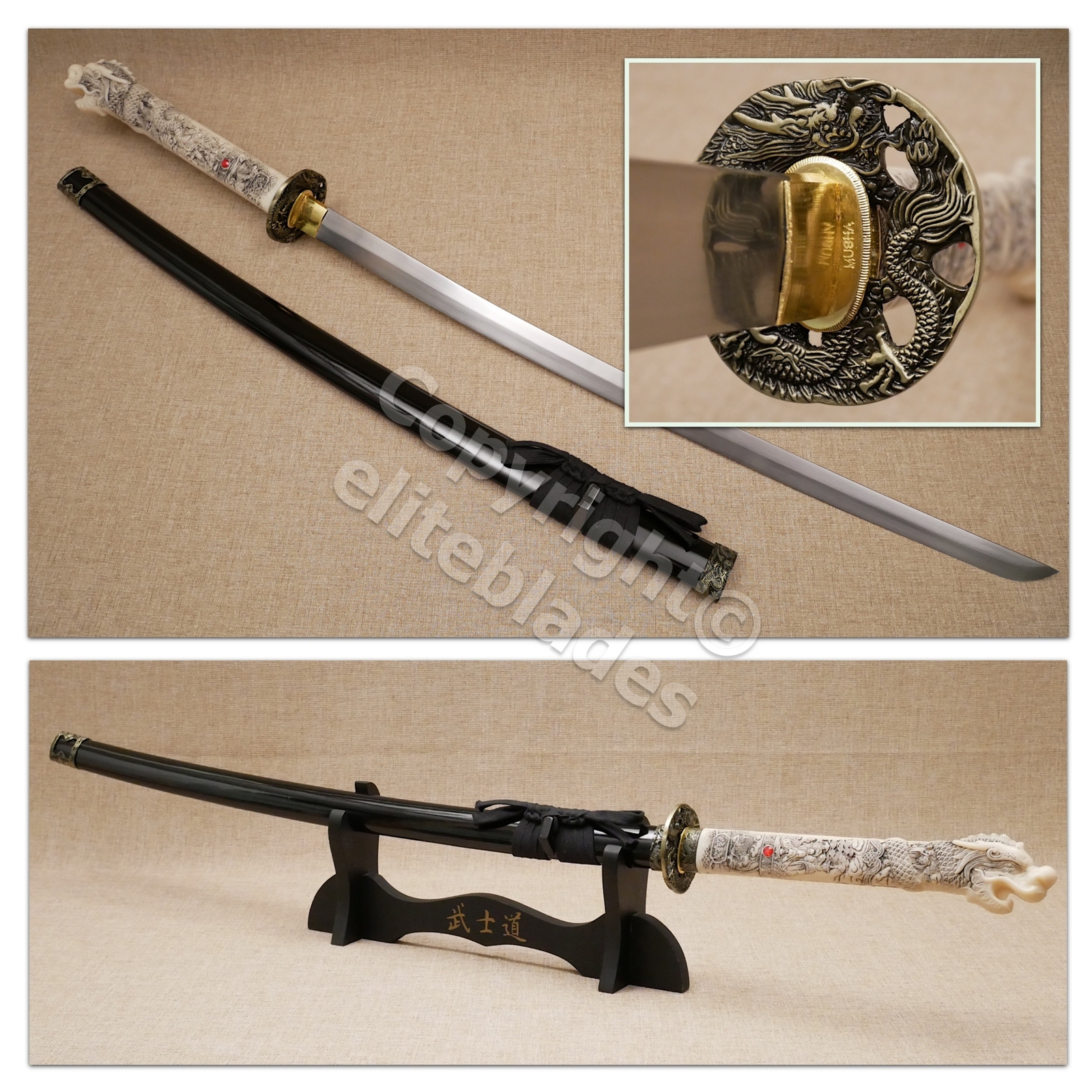 Hand Forged Functional Highlander Katana Sword By Musashi Sharp Blade ...