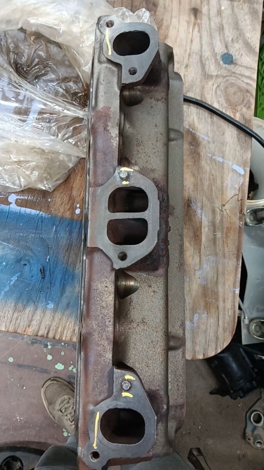 Pair of 1967 GM Pontiac #143 casting number 400ci heads cleaned and ...