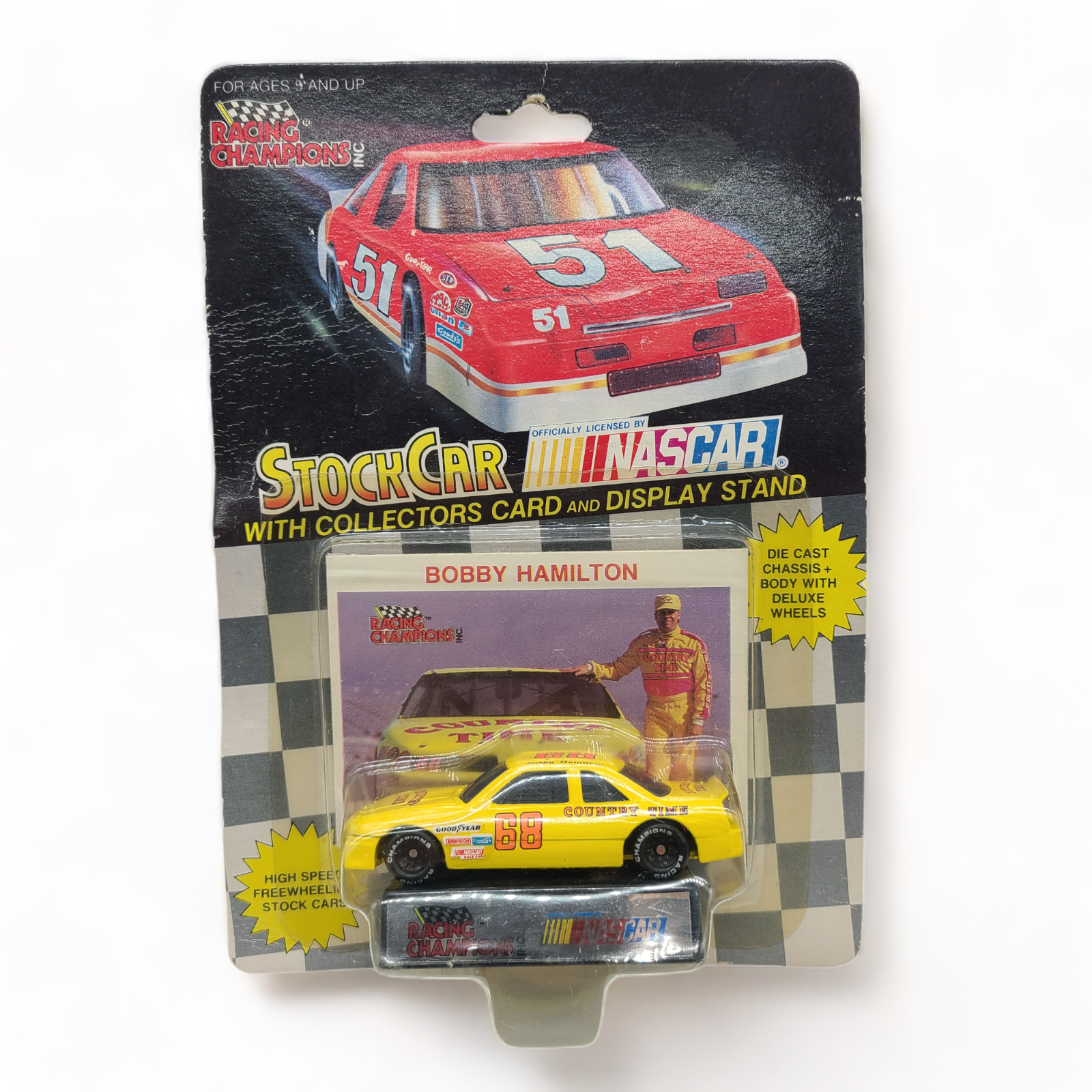 1991 Racing Champions Bobby Hamilton #68 Nascar Stock Car 1/64 Scale ...