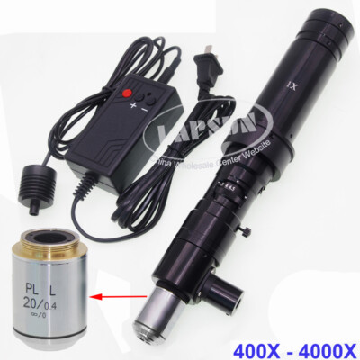 1000X 2000X 4000X Zoom Industry Microscope Camera Coaxial Light C-Mount ...