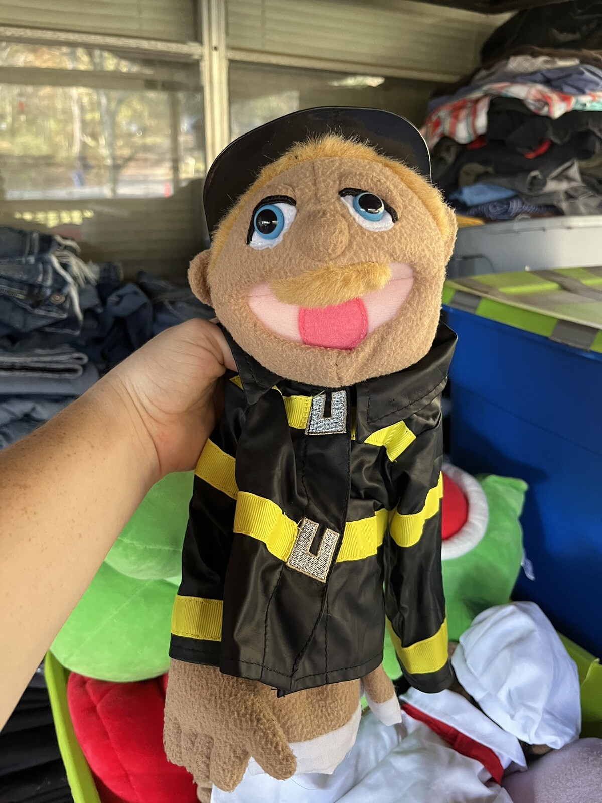 Mellissa & Doug Firefighter Hand Puppet No Stick Chief Walter Blaze | eBay