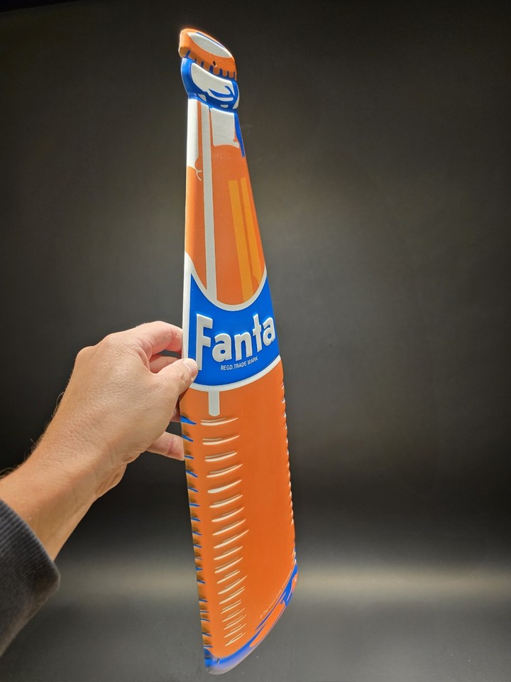 22" Vintage Style Fanta Orange Soda Glass Bottle Metal Wall Sign | eBay