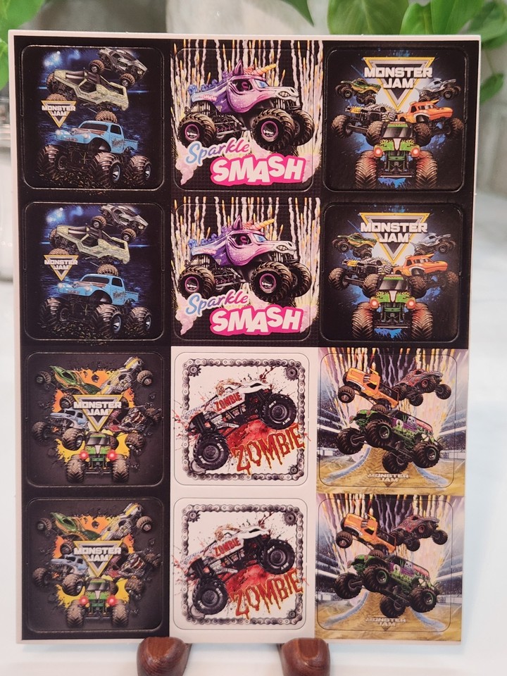 Monster Jam Memory Match Card Game 72 Matching Cards Brand New Factory ...