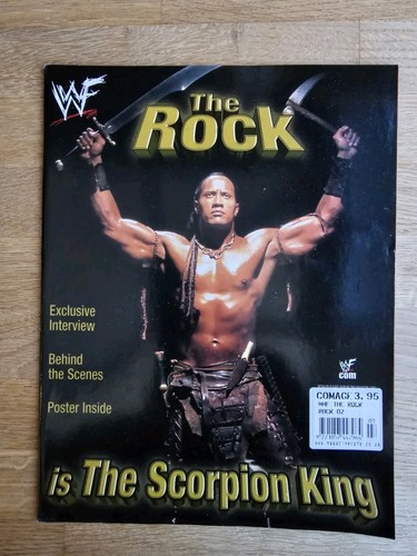 WWF / WWE Magazine. June 2002. THE ROCK. Scorpion King. Centrefold ...
