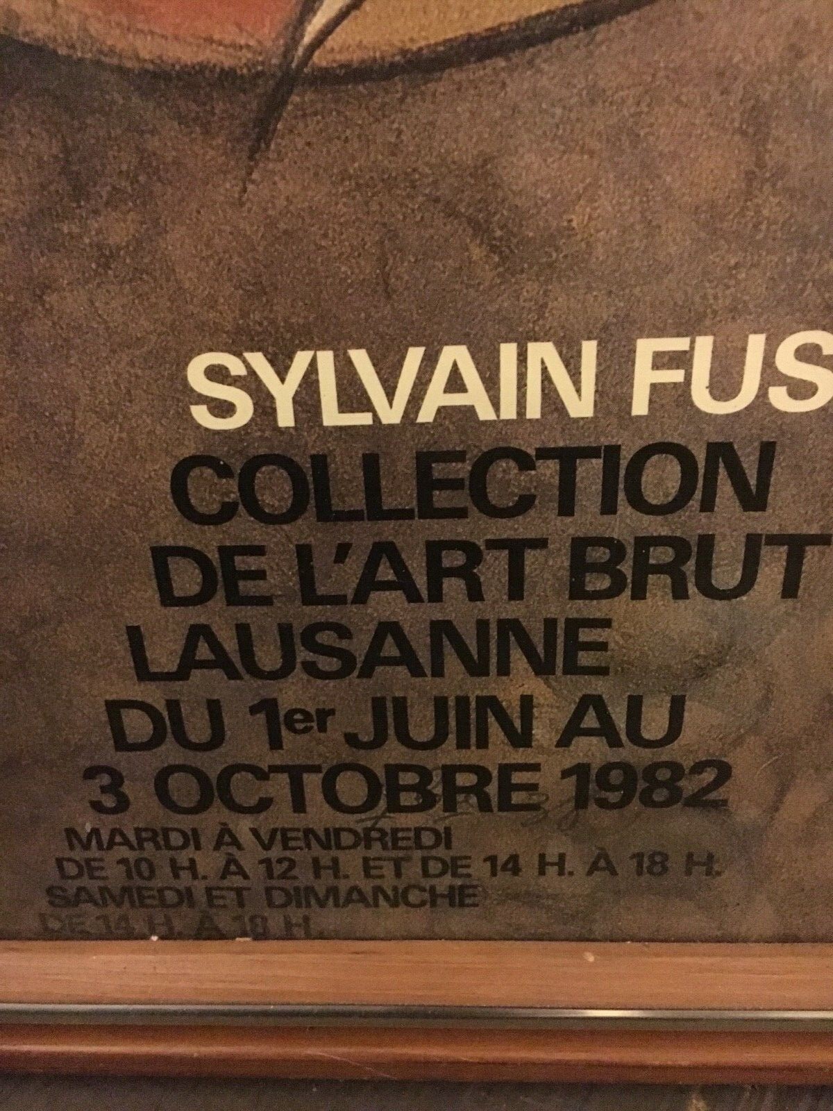 Sylvain Fusco Collection Poster Print 1982 Framed Lausanne France Woman ...